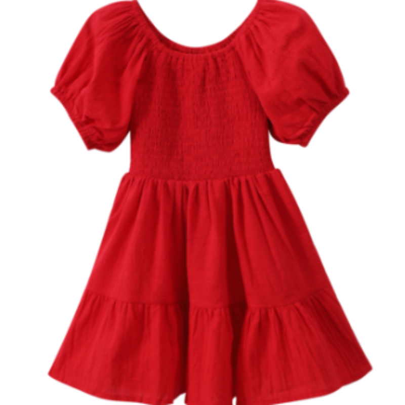 Poppy Puff Sleeve Dress – Ollie & Oak